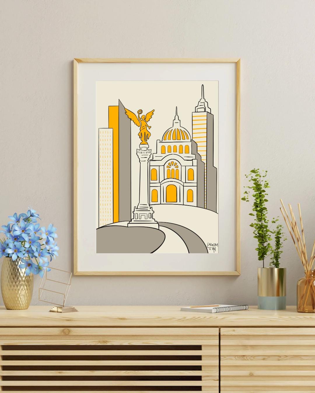 Mexico City Digital Print | CDMX Wall Art Printable |travel Decor - Etsy