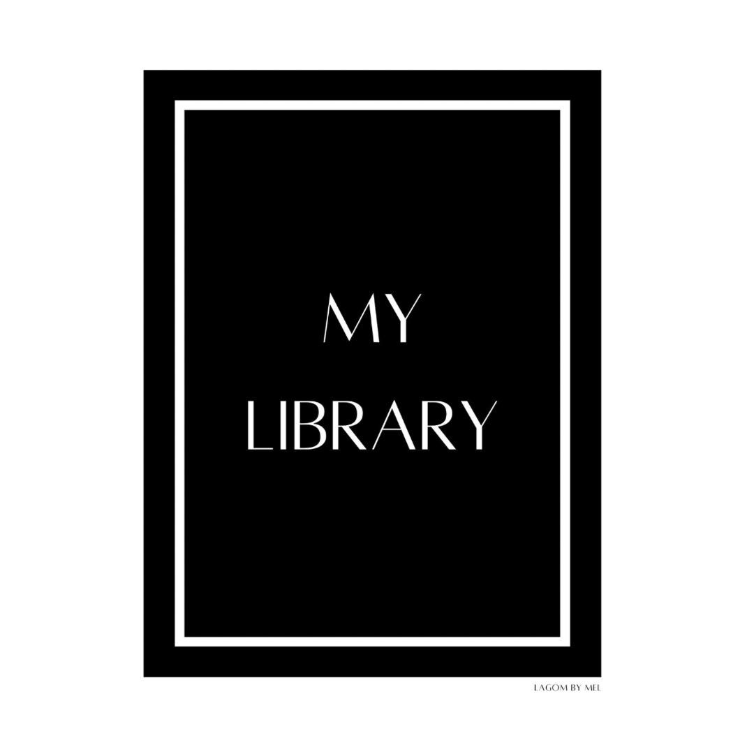 My Library | Reading and Library Tracker | Digital Download - Etsy