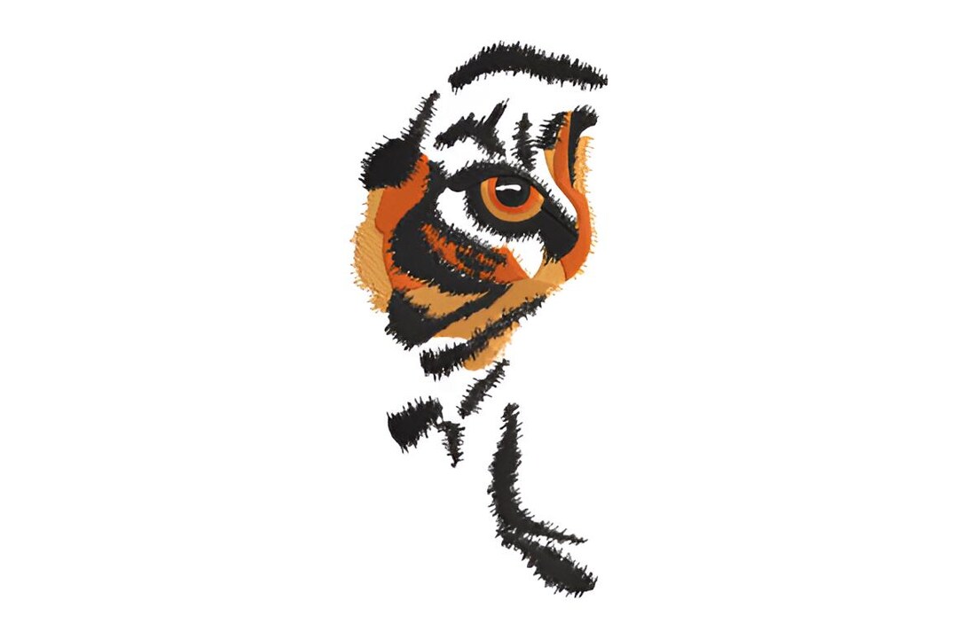 Abstract Tiger Eye Embroidery Design: Machine Embroidery File (DST, EXP ...