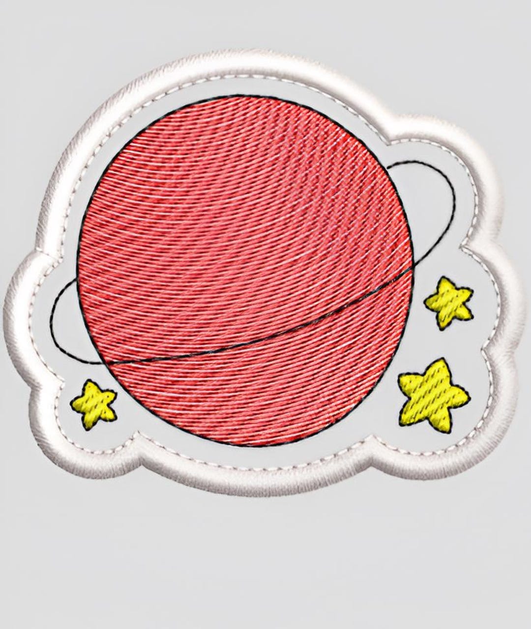 Planet Floating in Space Embroidery Design, Embroidery Machine File ...