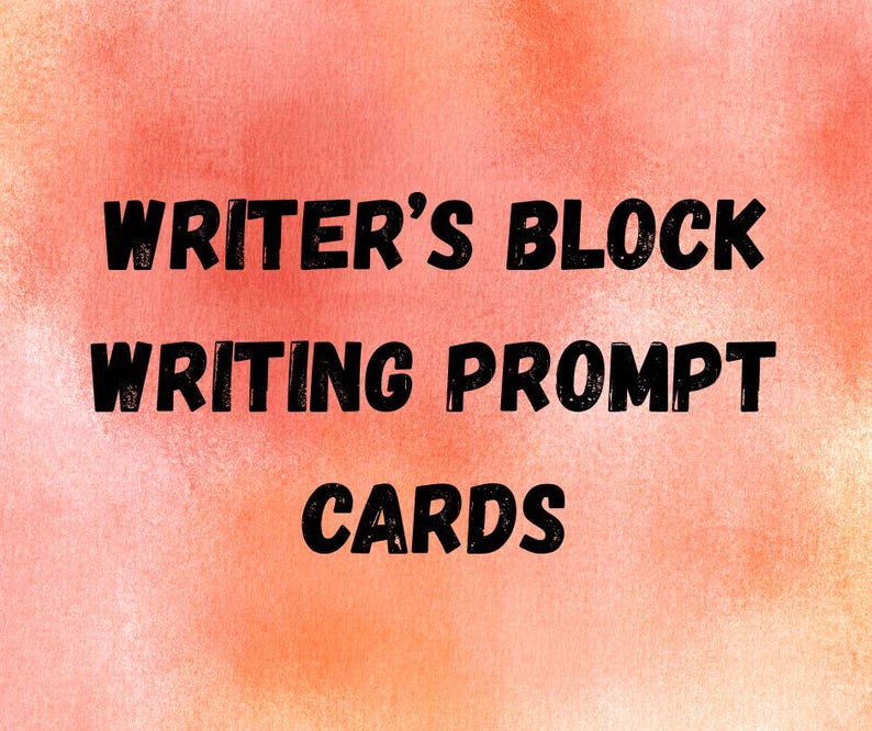 Writer's Block Writing Cards - Etsy