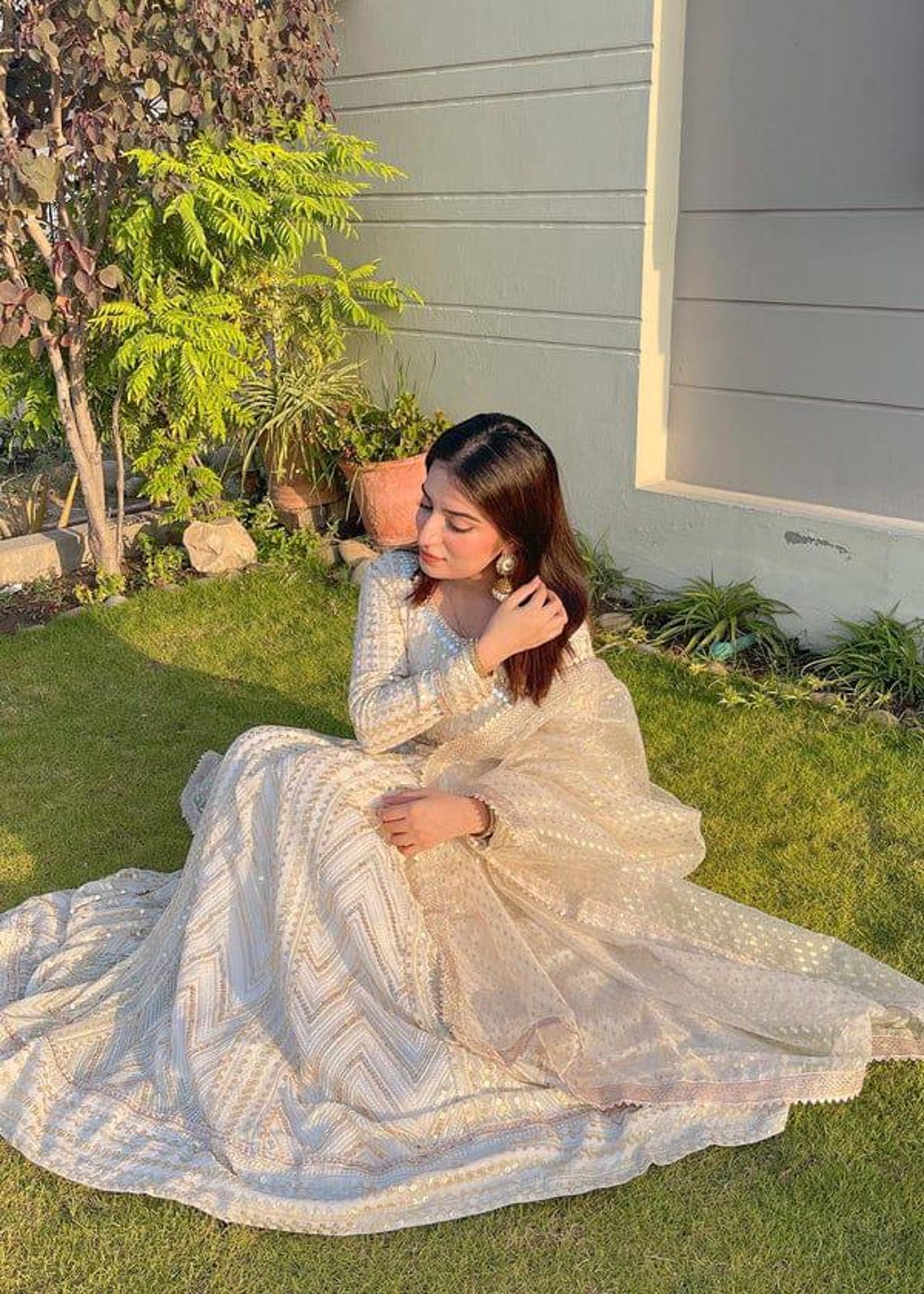 Pakistani Wedding Dress| Chiffon Long Maxi Pakistani Luxury Party Wear ...