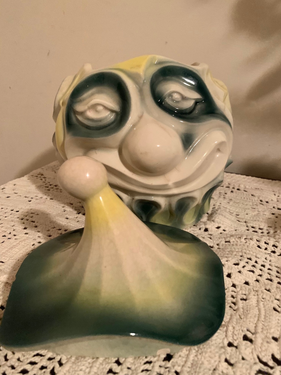 Vintage McCoy Pottery Sad Clown Cookie Jar | Etsy
