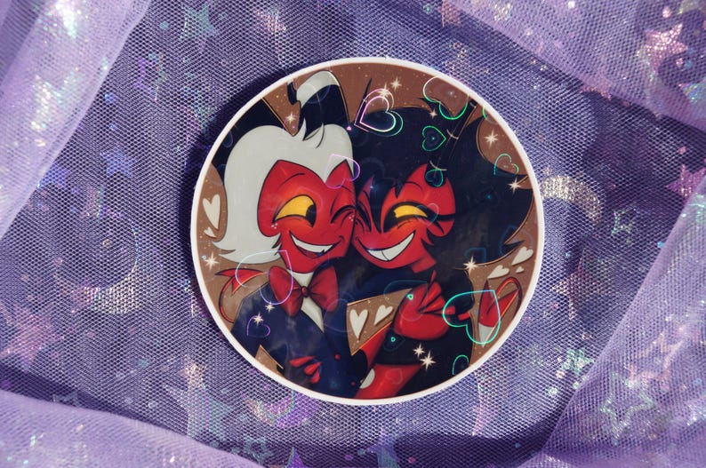 Helluva Boss Couples - Stolitz Millie X Moxxie Fizzmodeus | Round ...