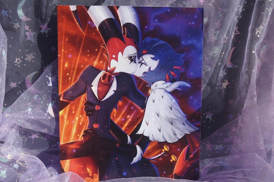 Fire Kiss | Stolitz Fanart Print | Helluva Boss - Stolas/blitz - Etsy