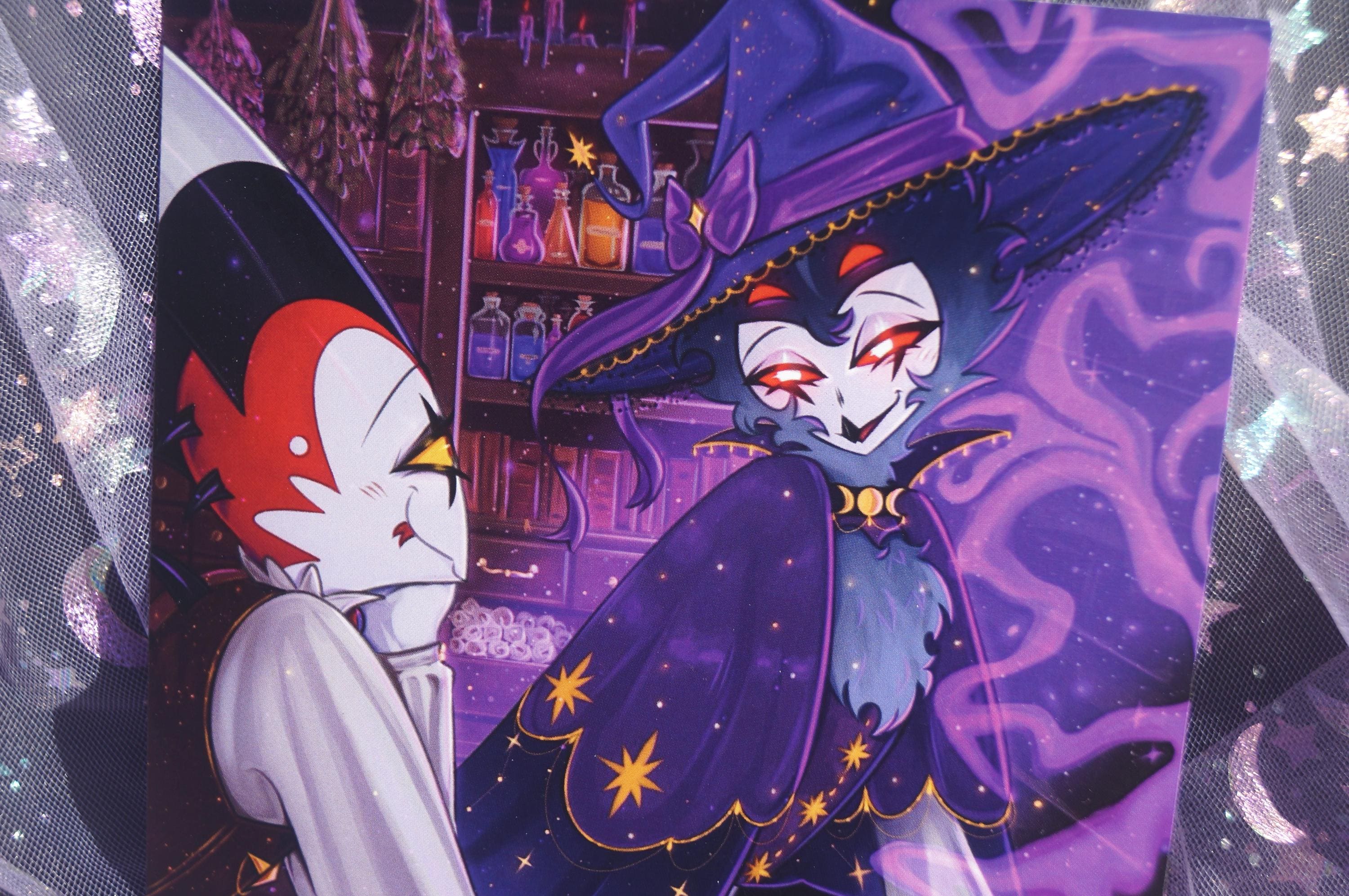 Witch Stolas & Assistant Blitz | Fanart Print | Stolitz/helluva Boss - Etsy