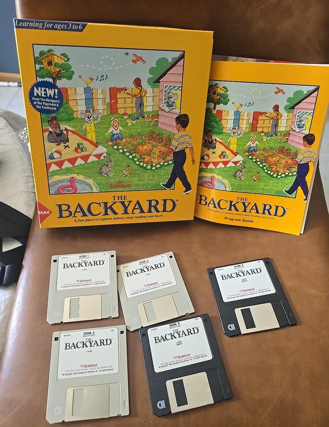 Vintage Broderbund the Backyard Early Learning Family Floppy 3.5" Disk ...