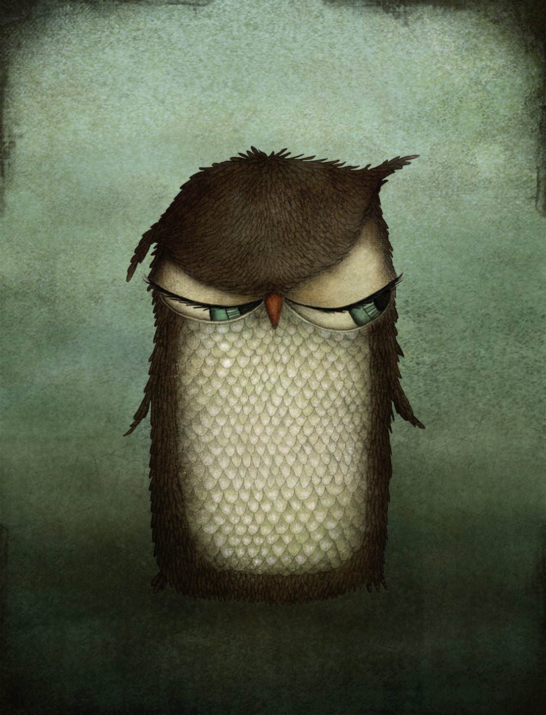 Mrs Owl - Art Print (3 Different Sizes) - Etsy