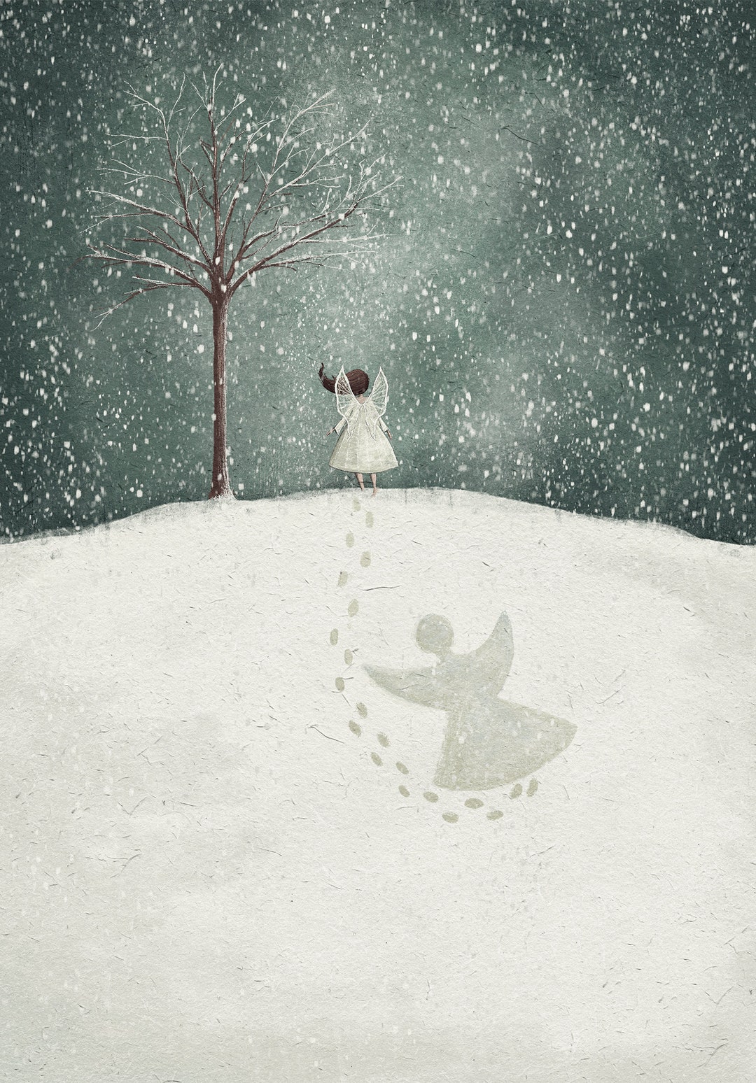 Snow Angel - Artprint (3 Different Sizes) - Etsy