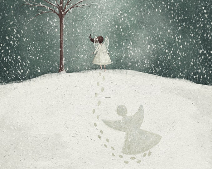 Snow Angel - Artprint (3 Different Sizes) - Etsy