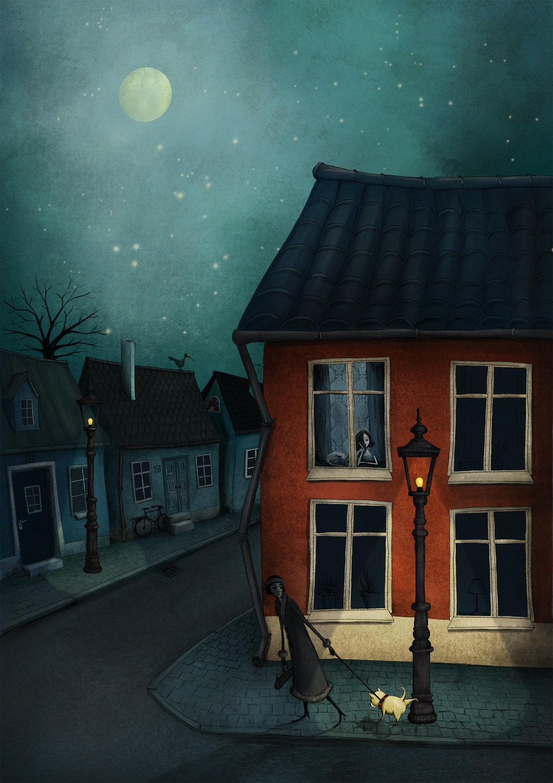 Late Night Art Print 3 Different Sizes - Etsy