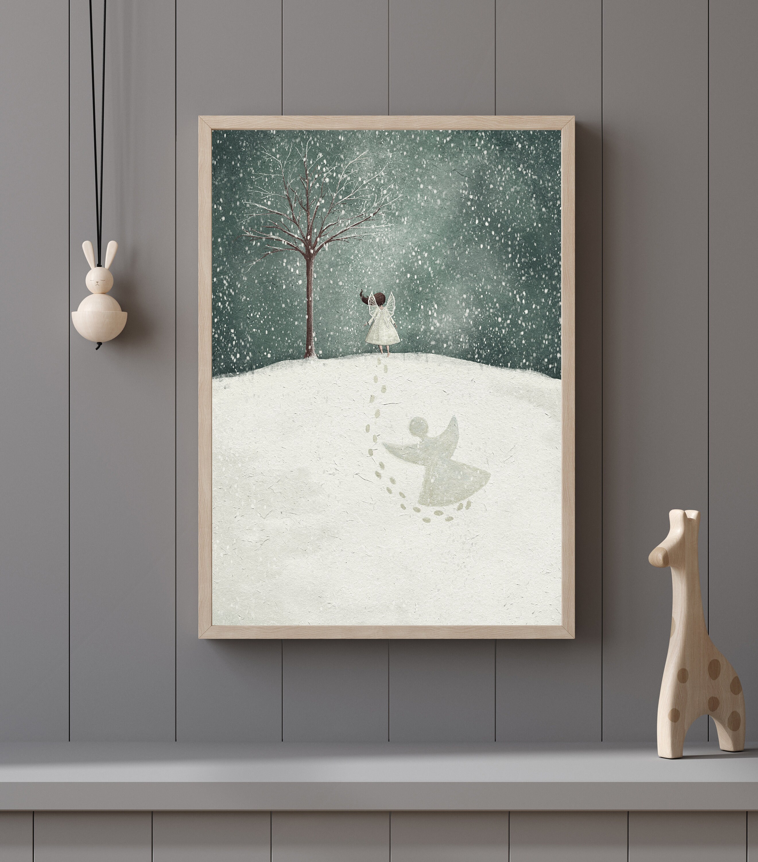Snow Angel - Artprint (3 Different Sizes) - Etsy