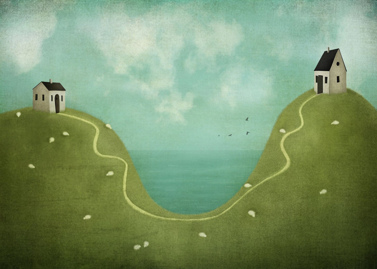 Neighbours - Art Print (3 Different Sizes) - Etsy