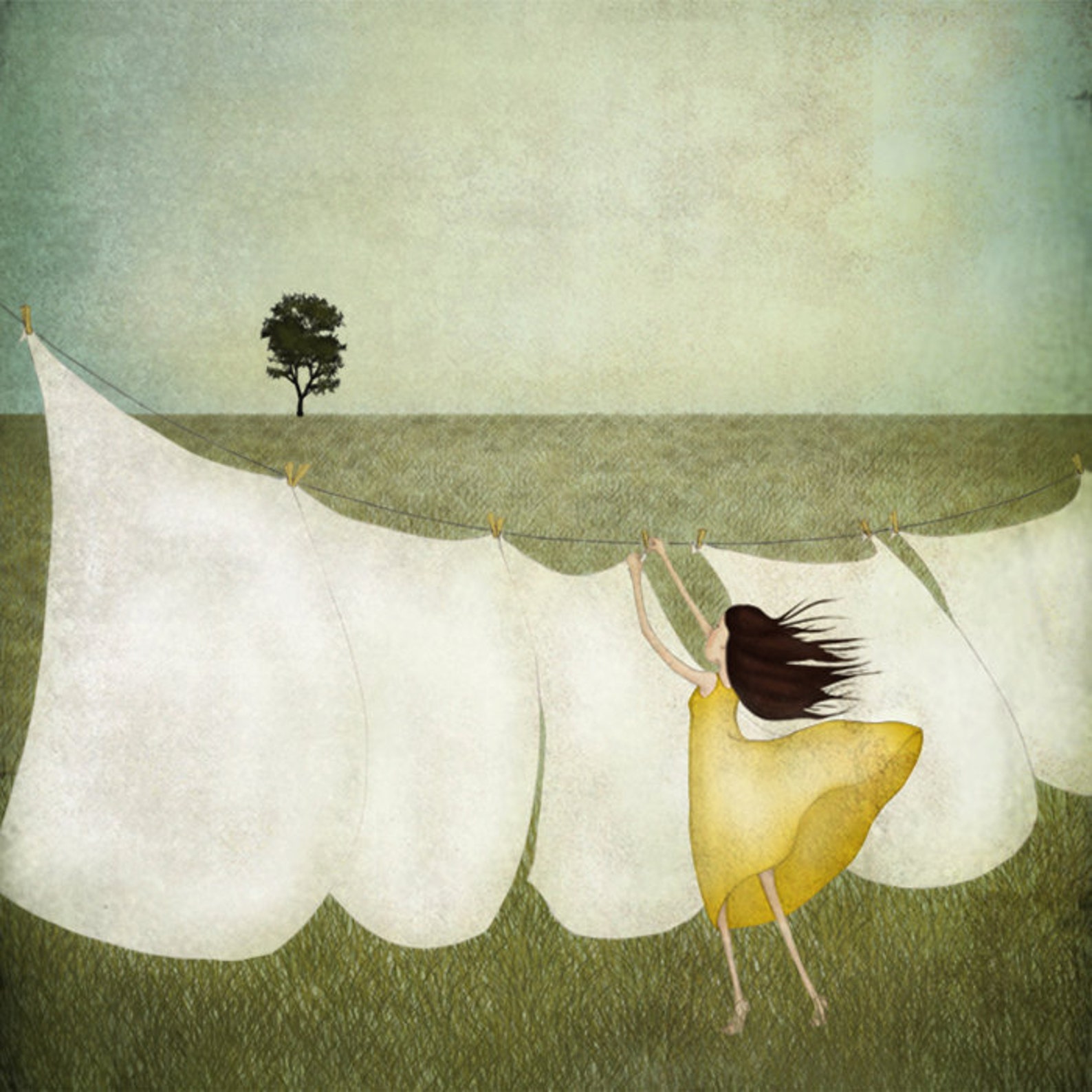 Summer Breeze Art Print 3 Different Sizes | Etsy