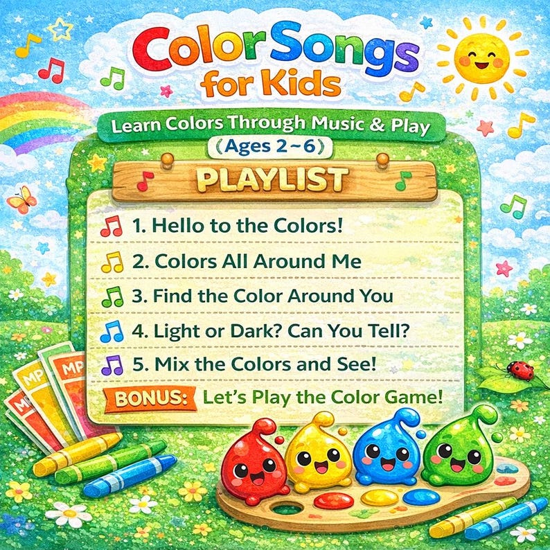 Color Songs for Kids | Learn Colors Through Music & Play | Preschool ...