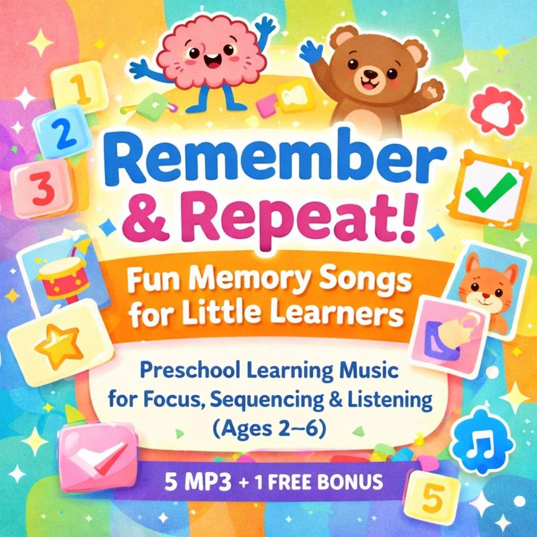 Memory & Recall Songs for Kids | Preschool Learning Music for Focus ...