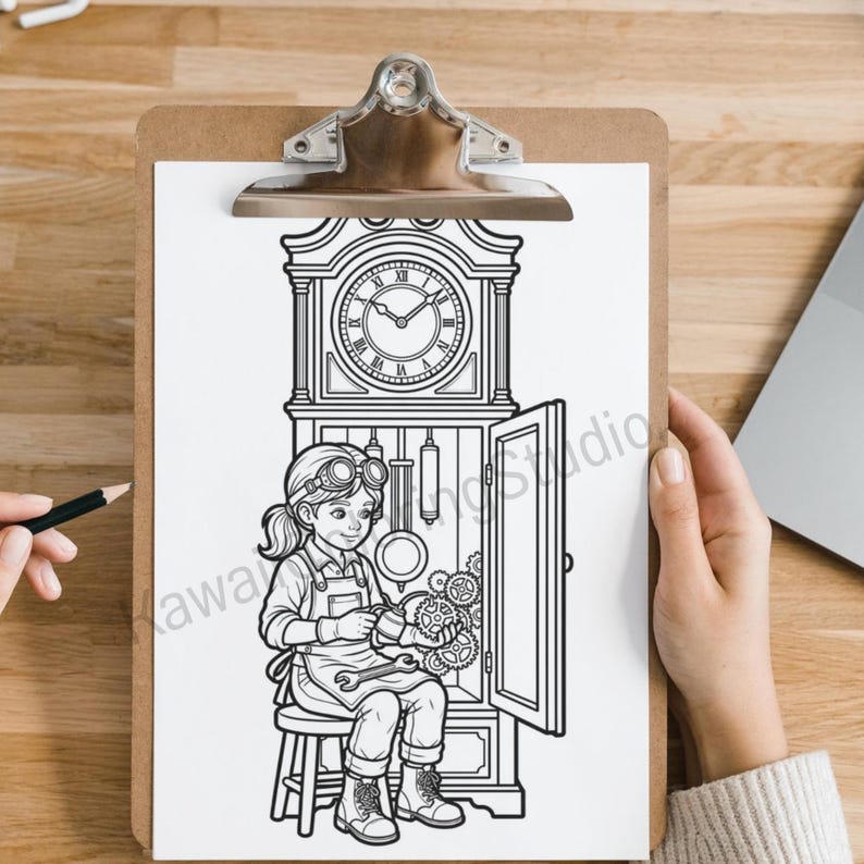 Kawaii Dream Job Coloring Pages for Kids & Adults | Cute Career Fantasy ...