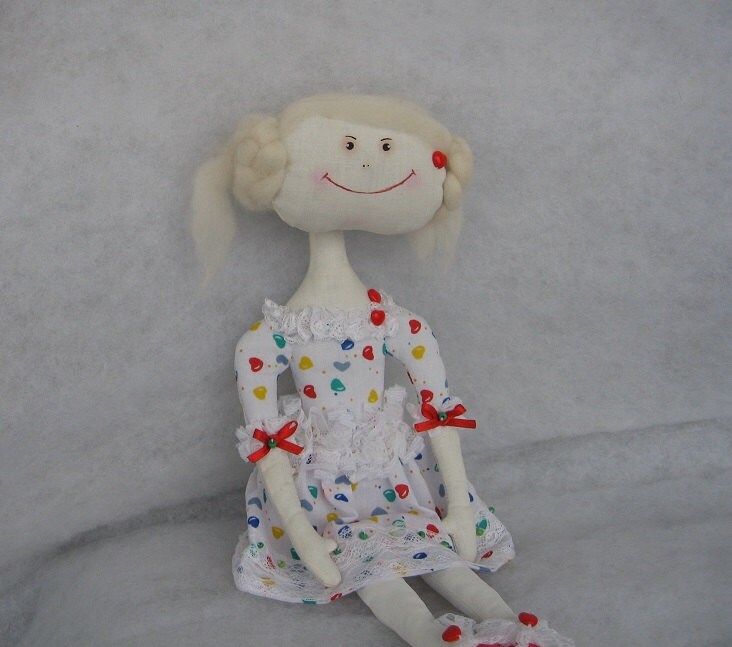 Primitive Doll Primitive Art Doll Cloth Doll Collecting Doll Soft ...