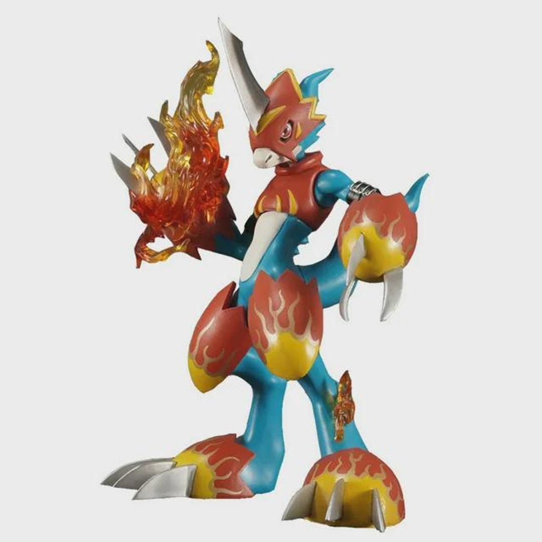 Digimon Anime Character Flamemon Action Figure Pvc Model Statue ...