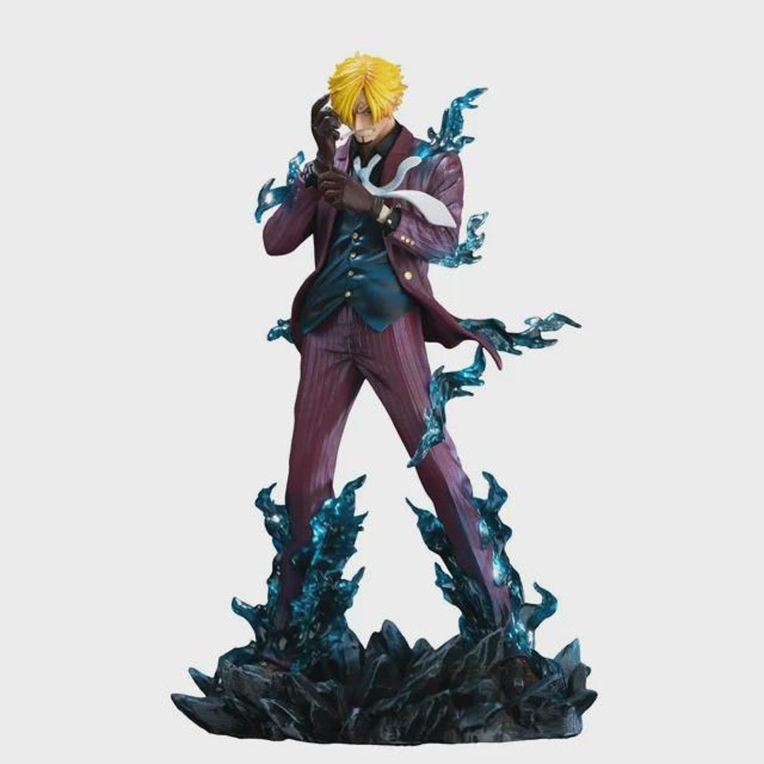One Piece Anime Character Smoking Sanji PVC Action Figure Model Statue ...