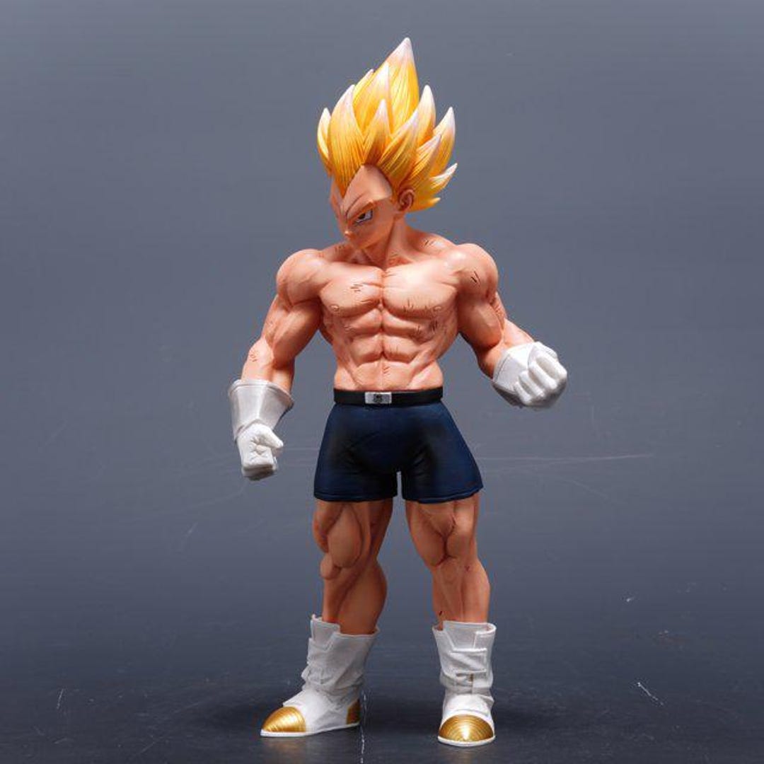 Dragon Ball Vegeta Anime Figure Muscle Vegeta Figurine Two Heads ...