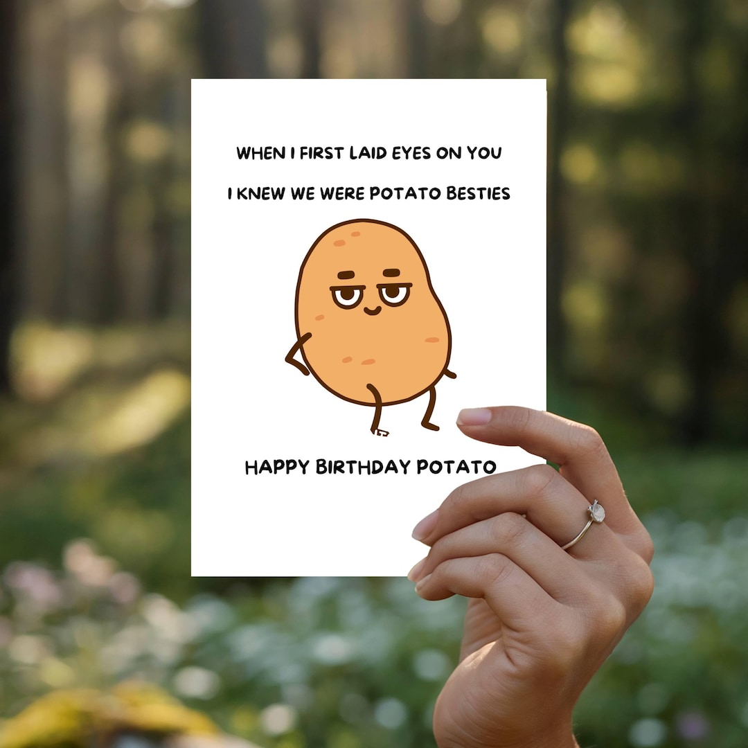 Personalised Funny Birthday Card for Friend, Bestie Gift Card ...