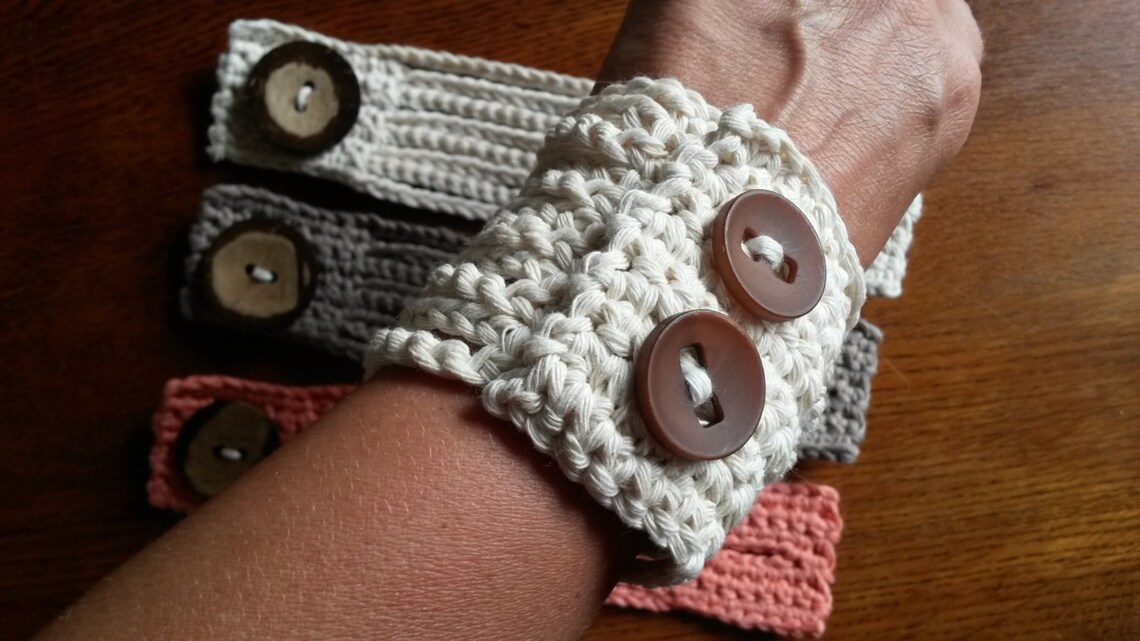 Chunky-stringy Crochet Bracelet Beginners Pattern - Etsy