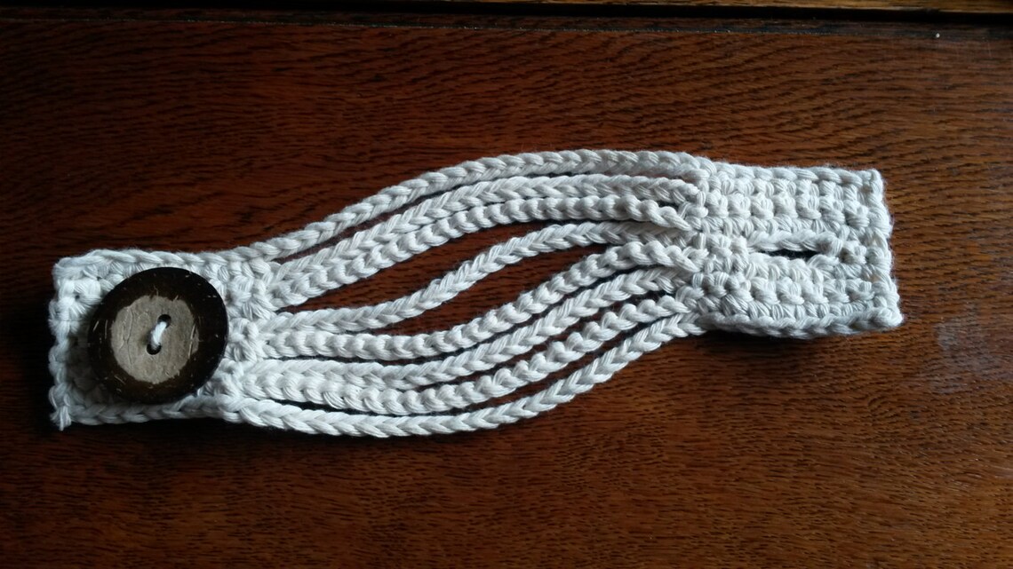 Chunky-stringy Crochet Bracelet Beginners Pattern - Etsy