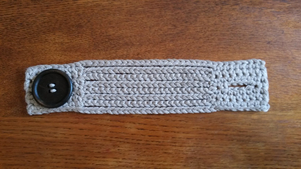 Chunky-stringy Crochet Bracelet Beginners Pattern | Etsy