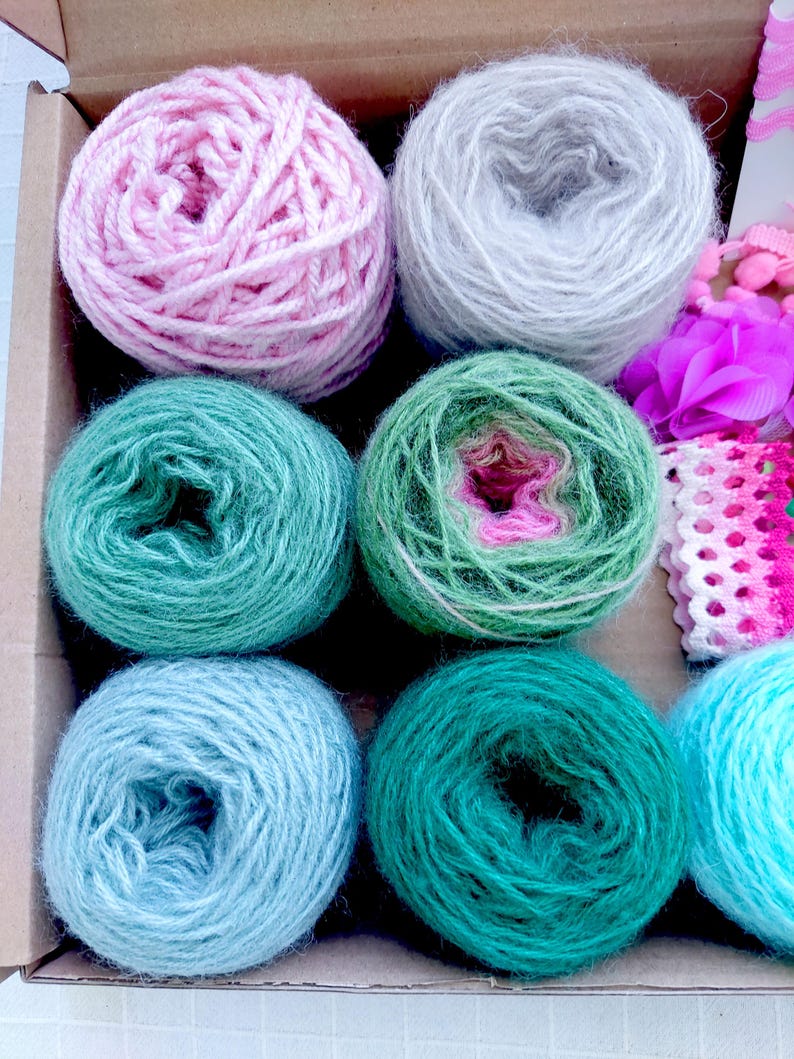 Colorful Yarn Bundle, Scrap Yarn Pack for Crafts, Mixed Fibers and ...