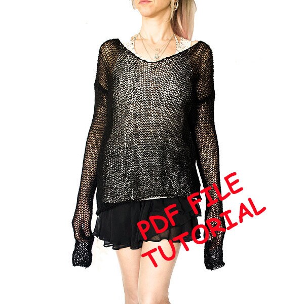 Grunge Sweater - Etsy