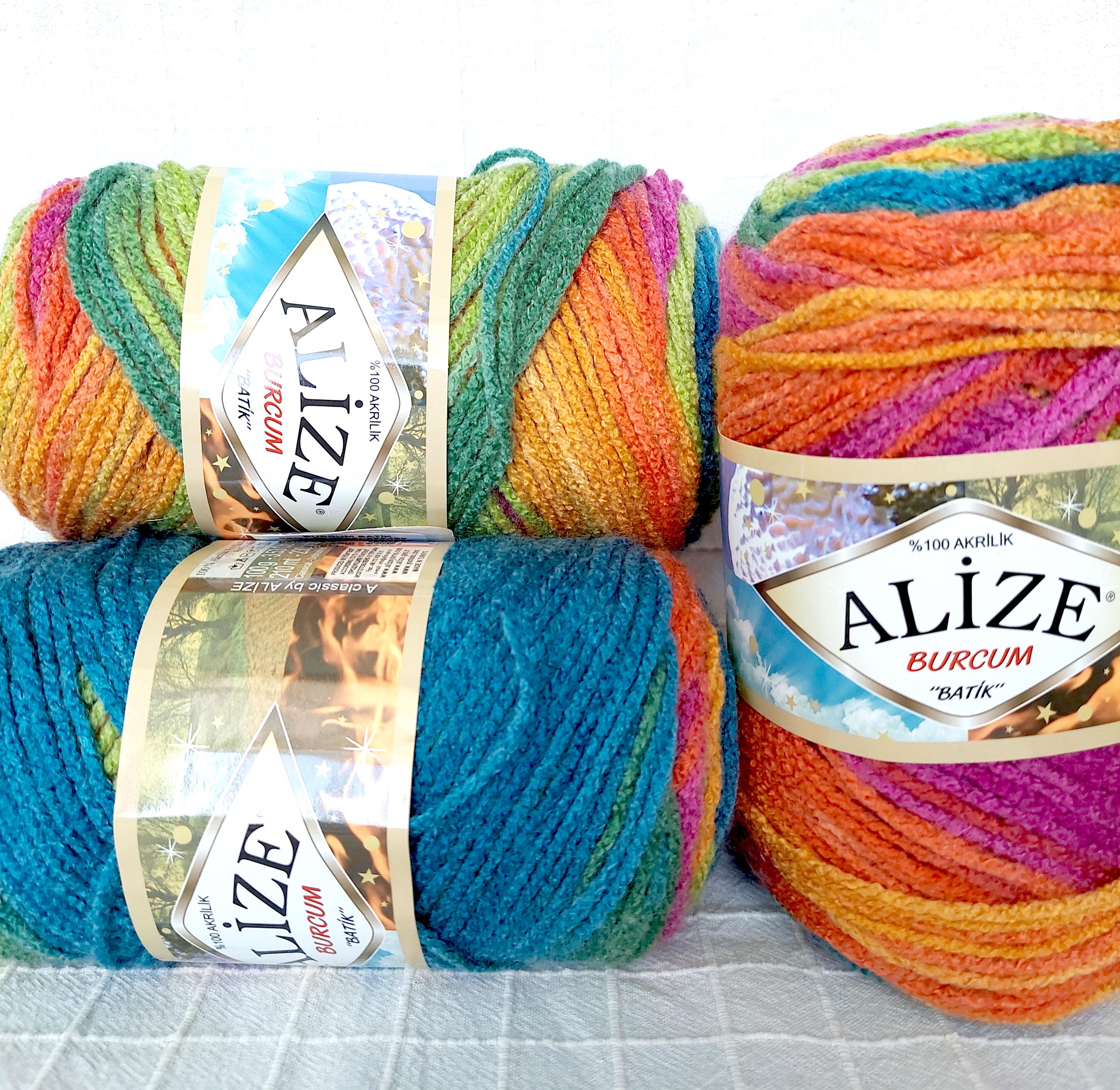 Rainbow Variegated Yarn for Crochet & Knitting Projects, Colorful Self ...