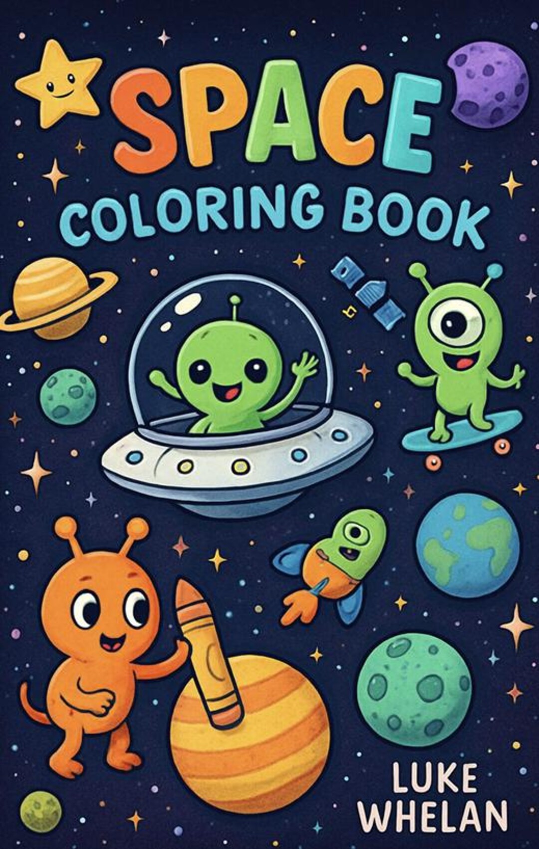 Space Colouring Book - Etsy