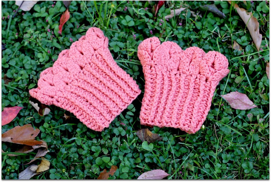 CROCHET PATTERN: Crocodile Stitch Boot Toppers - Permission to Sell ...