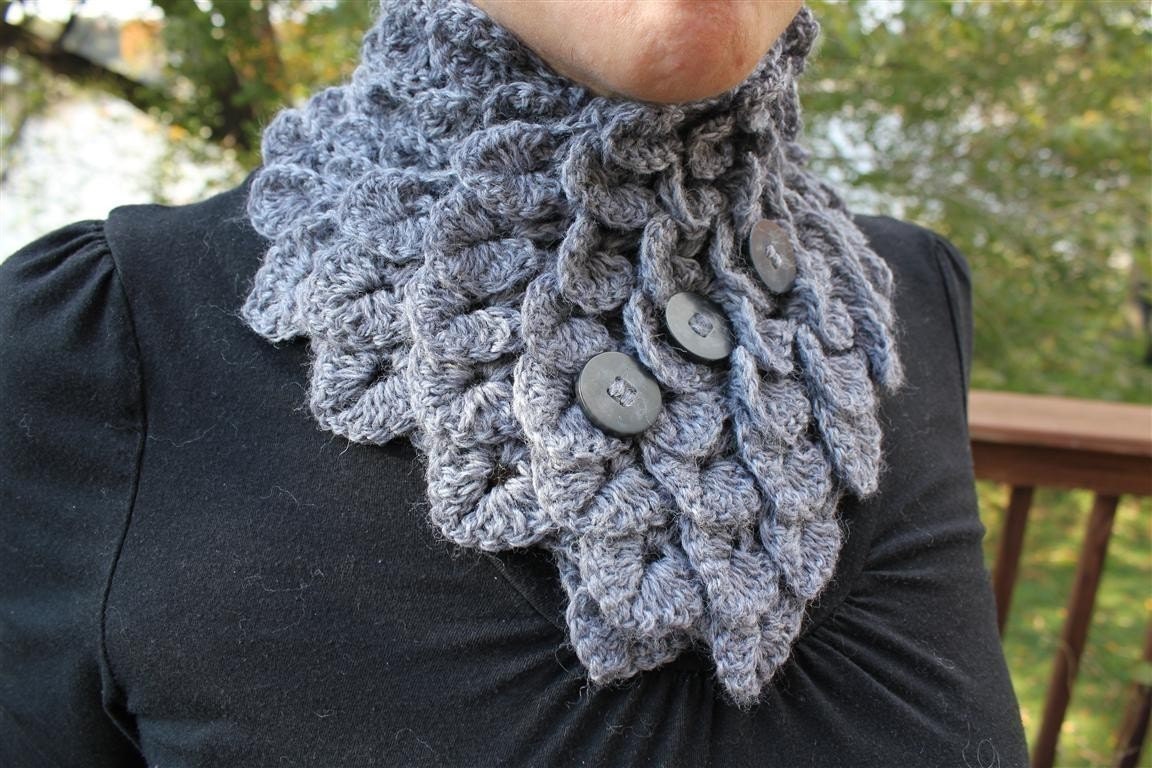 CROCHET PATTERN: Crocodile Stitch Neckwarmer - Permission to Sell ...