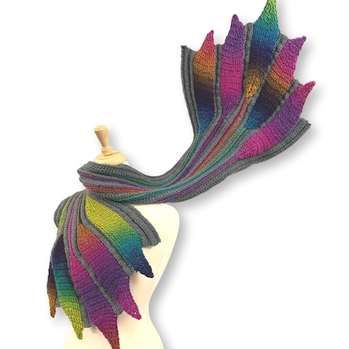 CROCHET PATTERN: Embossed Phoenix Vortex Shawl Permission to - Etsy