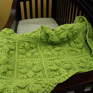 CROCHET PATTERN - NEW Embossed Crochet Technique - Embossed Garden Baby ...