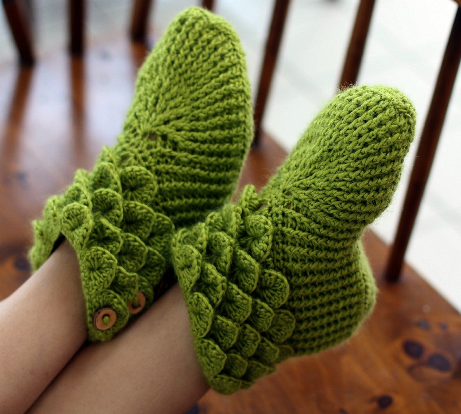 Haakt Patroon: Krokodilsteek Volwassen Laarsjes DUTCH VERSION - Etsy