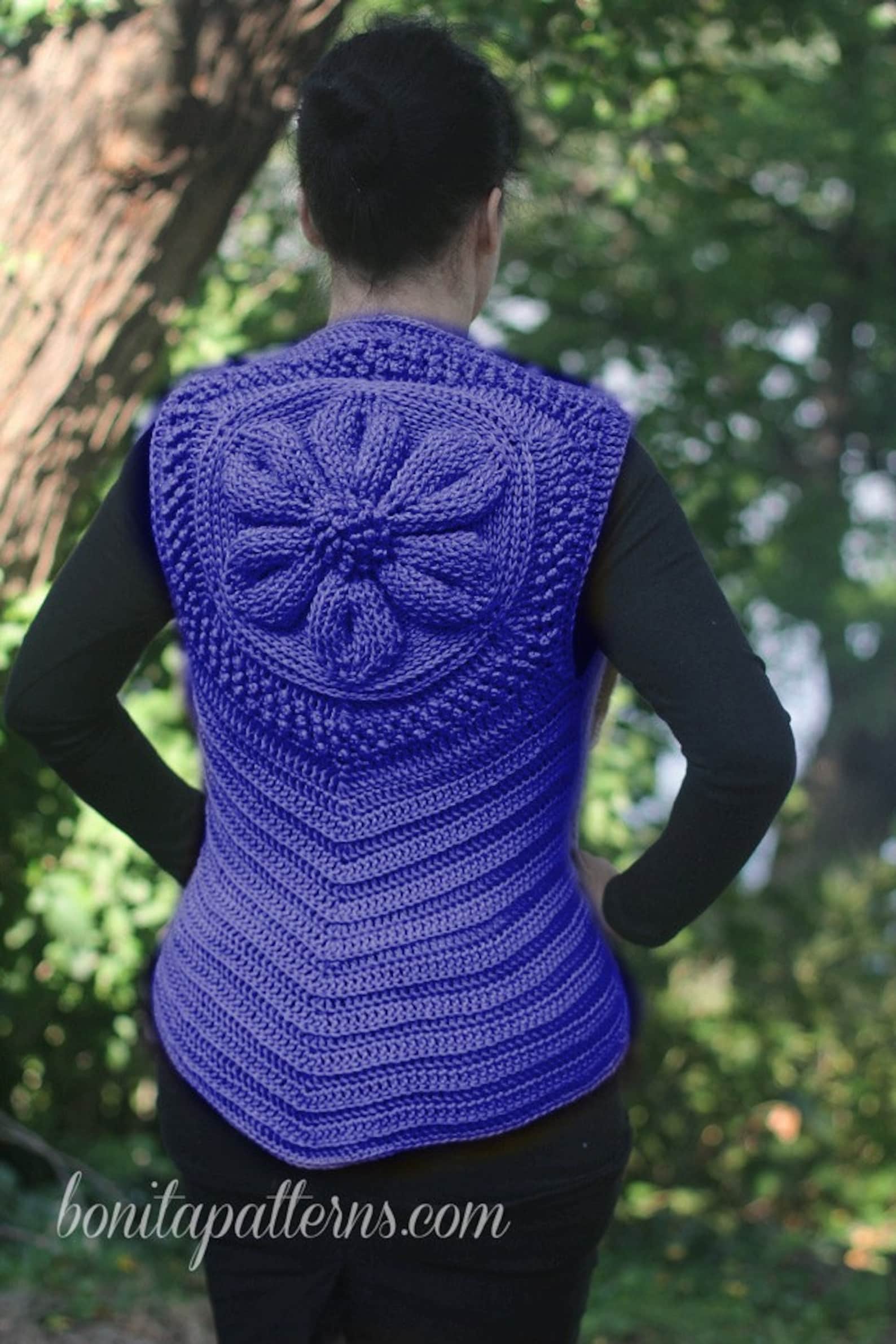 Crochet Pattern: Embossed Daisy Vest - Etsy