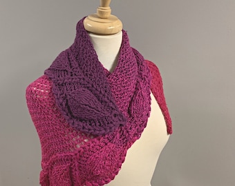 CROCHET PATTERN: Embossed Phoenix Vortex Shawl Permission to | Etsy