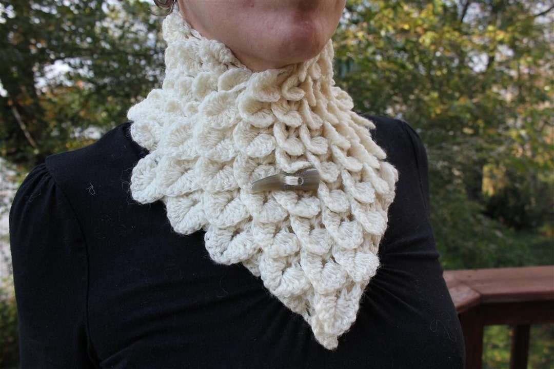 Crocodile Stitch Neckwarmer - Crochet PDF Pattern - Permisison to Sell ...