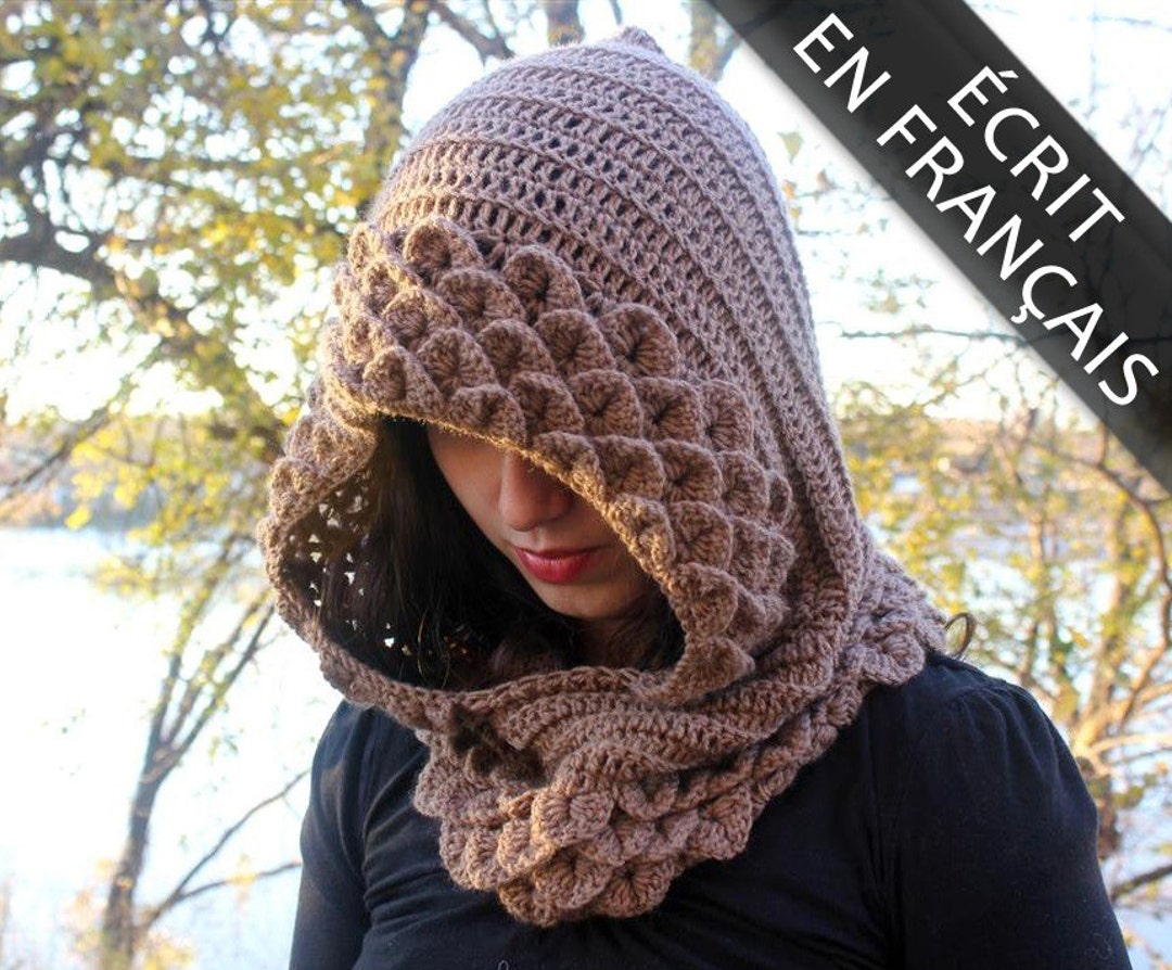 CROCHET PATTERN: Capuche Au Point Crocodile - Permission to Sell ...