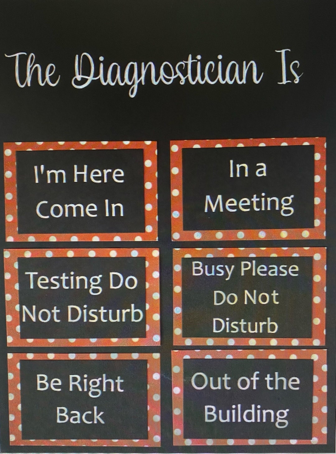 Diagnostician Sign Printable - Etsy