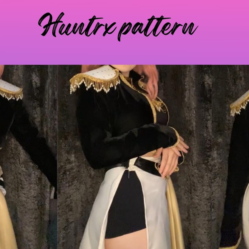 Huntrix kpop demon hunters golden costume - Etsy España