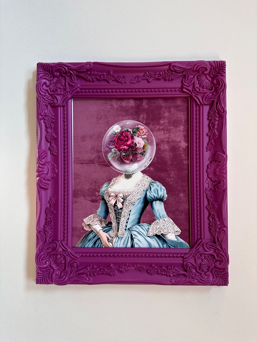 Living in My Own Bubble , Digital Art, Ornate Frame,shabby Lavender ...