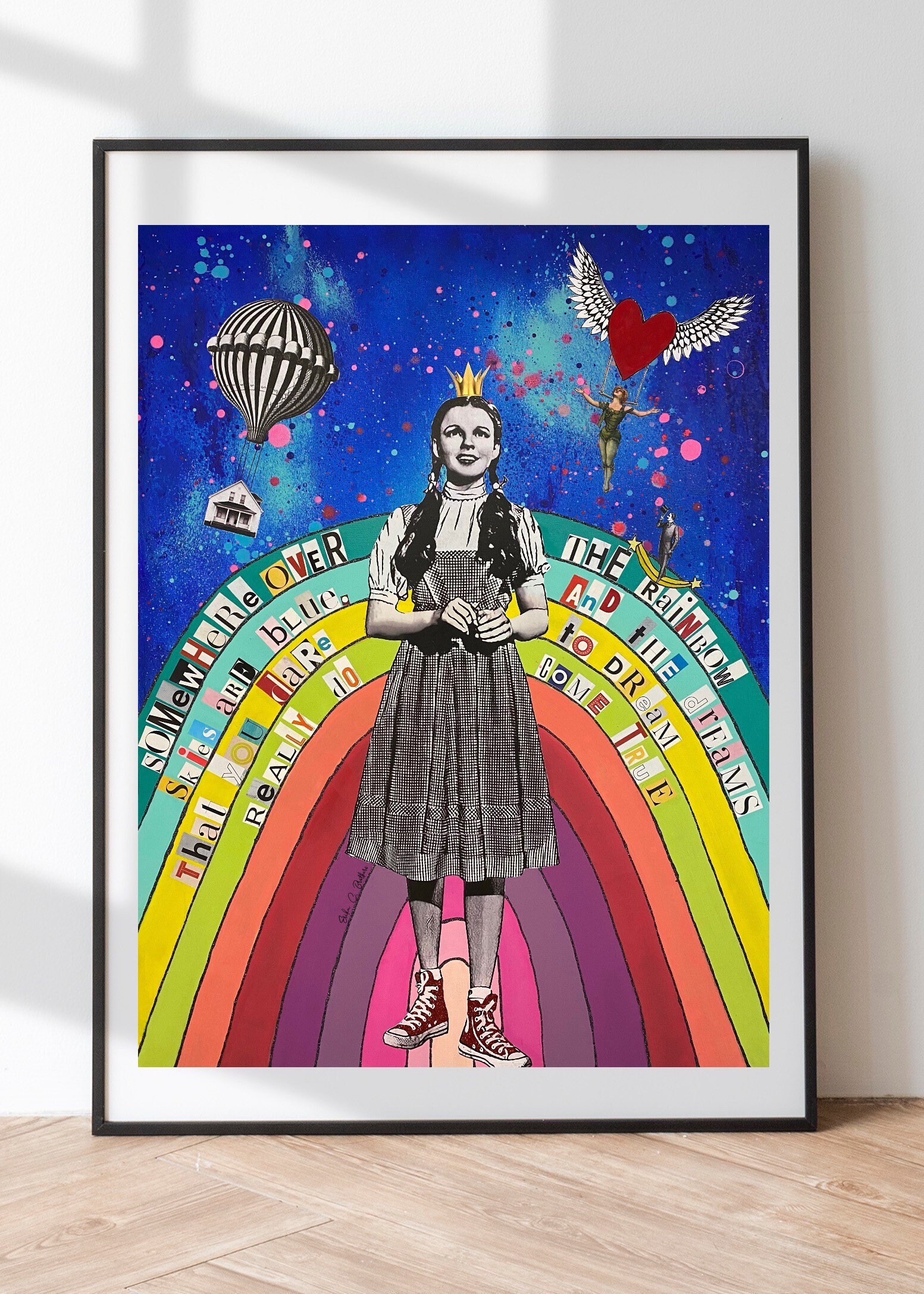 Art Print, Somewhere Over the Rainbow, Digital Art, Wizard of Oz ...