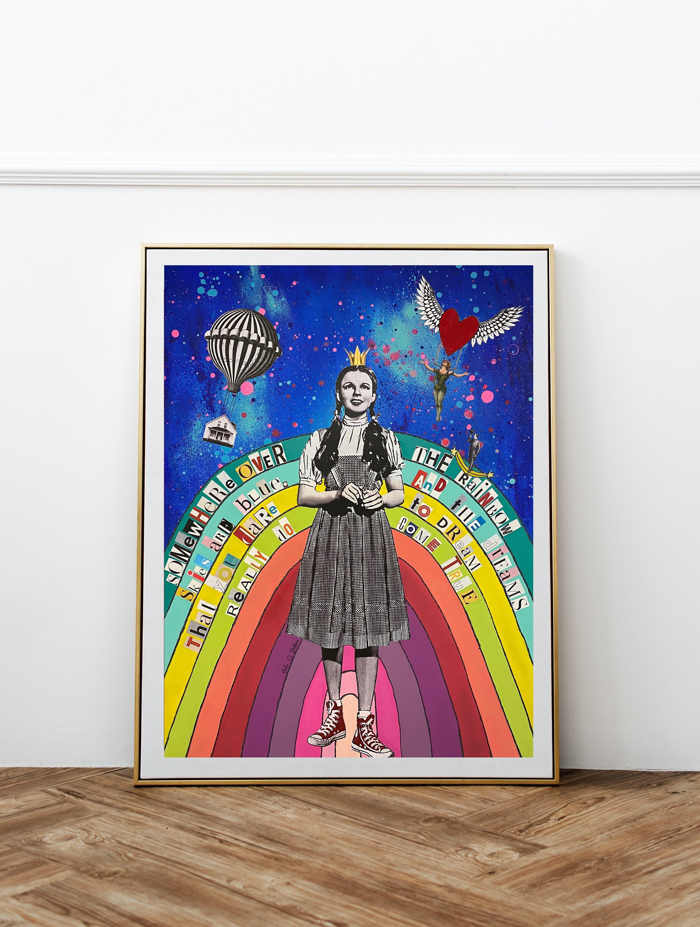 Art Print, Somewhere Over the Rainbow, Digital Art, Wizard of Oz ...