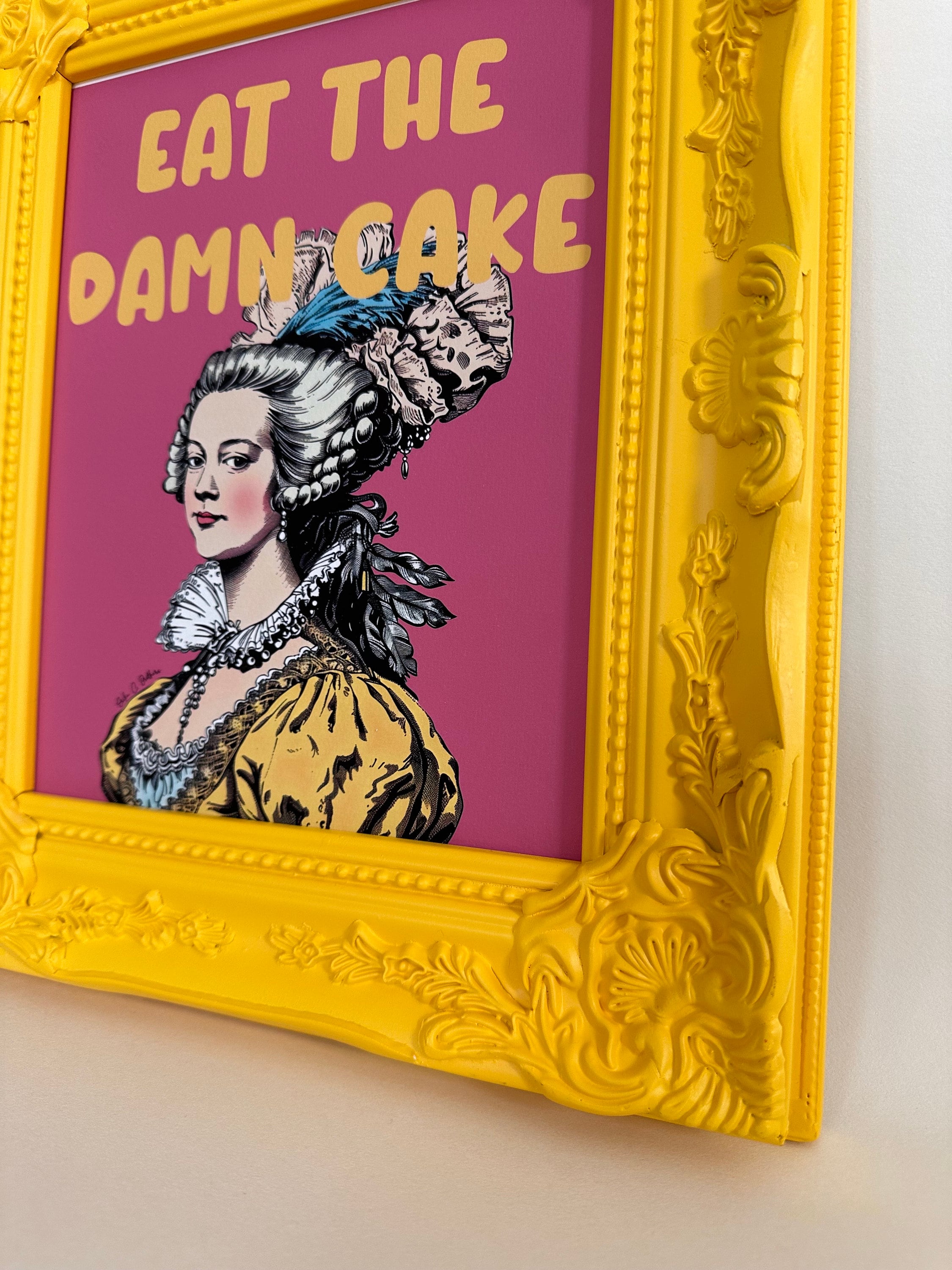 Eat the Damn Cake, Marie Antoniette, Wall Decorations, Digital Art ...