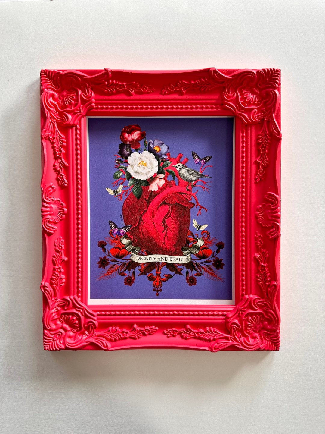 Dignity and Beauty, Sacred Heart Framed, Valentine’s Day, Wall ...