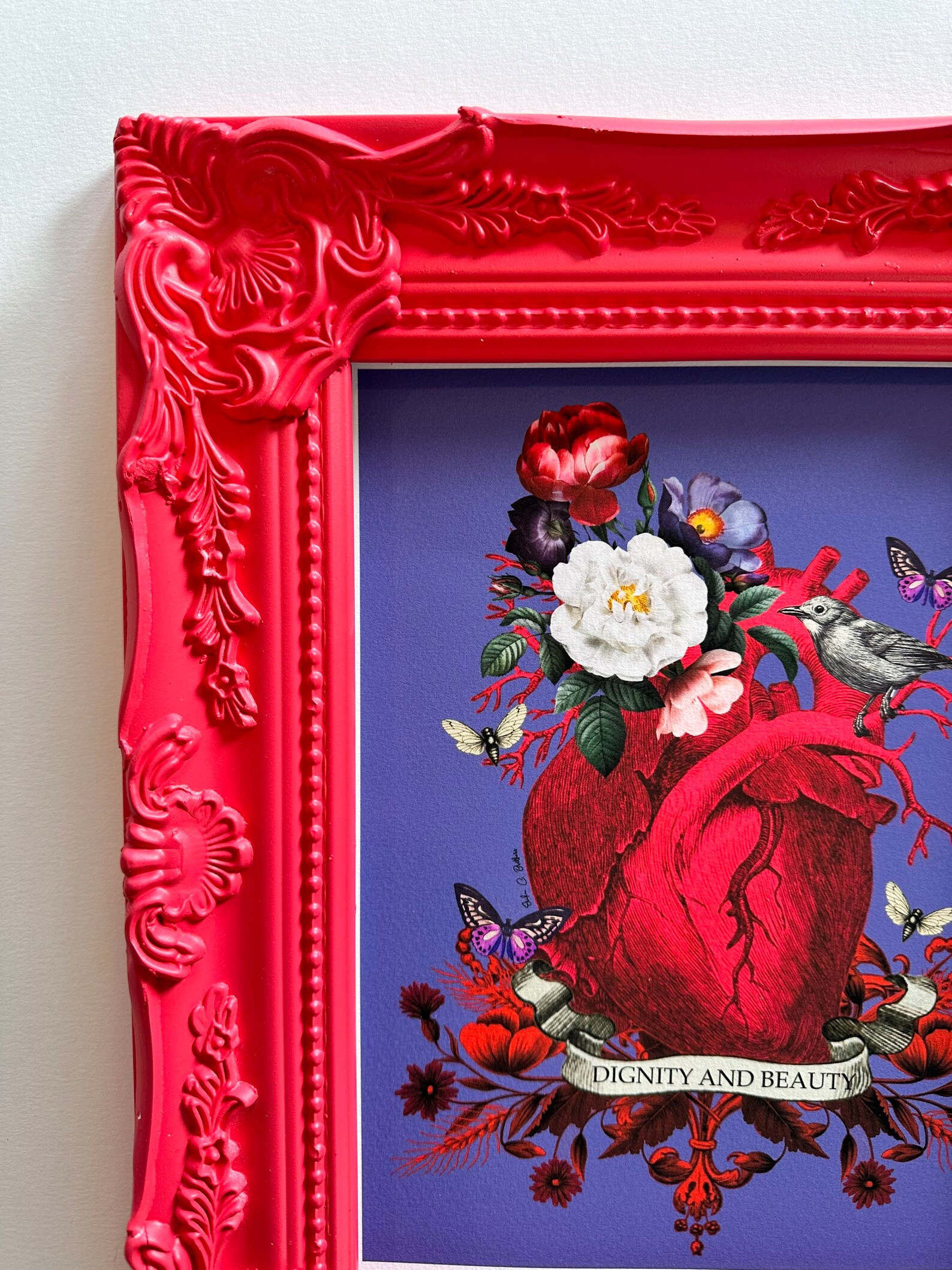 Dignity and Beauty, Sacred Heart Framed, Valentine’s Day, Wall ...